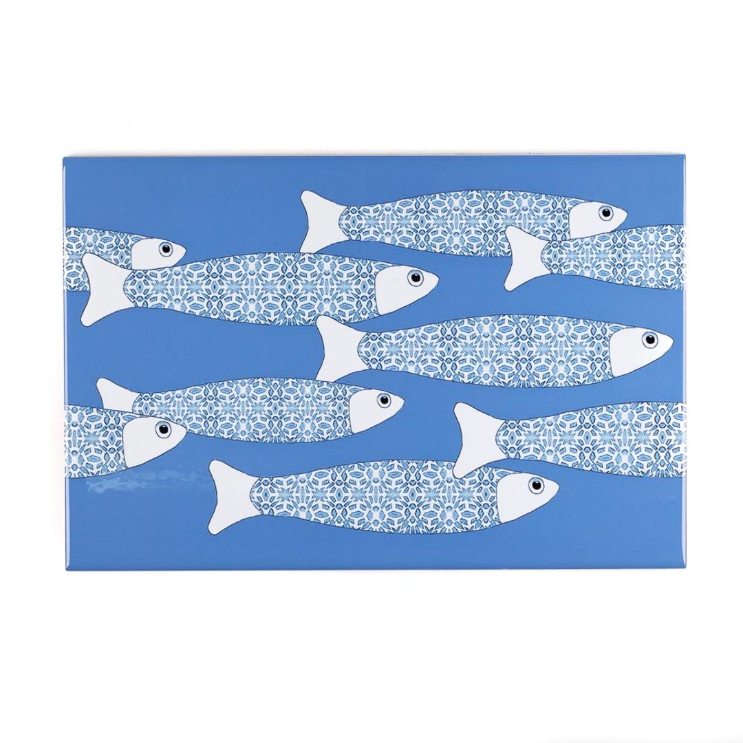 Sky Blue Ocean Shoal Tile, Seaside Border Metro Tile, Beach House Tile ...