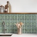 Art Nouveau Tiles, Craftsman Tile Green Blue, Colourful Handprinted ...