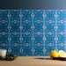 Art Deco Handmade Tiles, Rich Denim Blue Splashback Tiles, Handmade ...