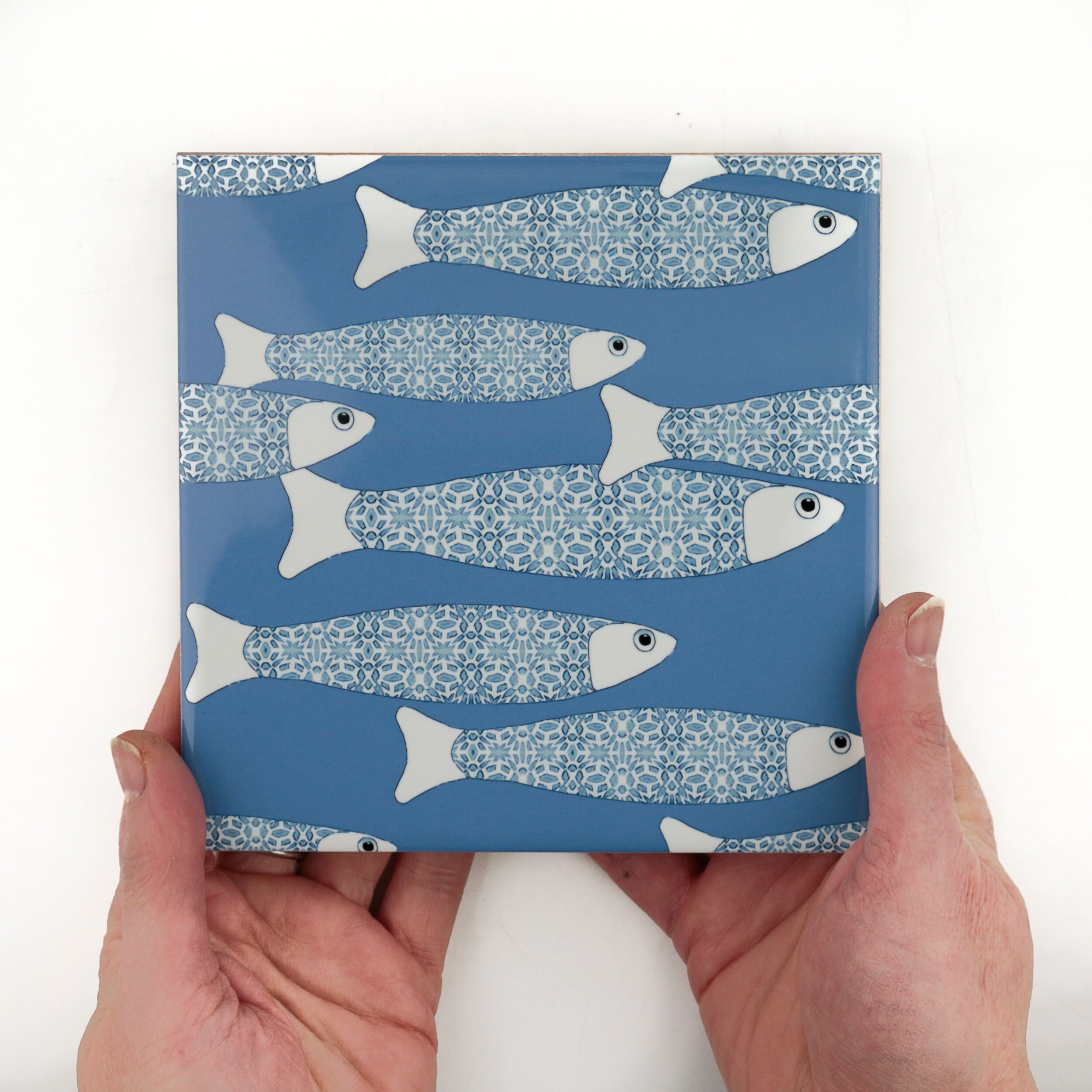 Sky-blue Fish Tile Ocean Tile Feature Wall Fish Decor - Etsy