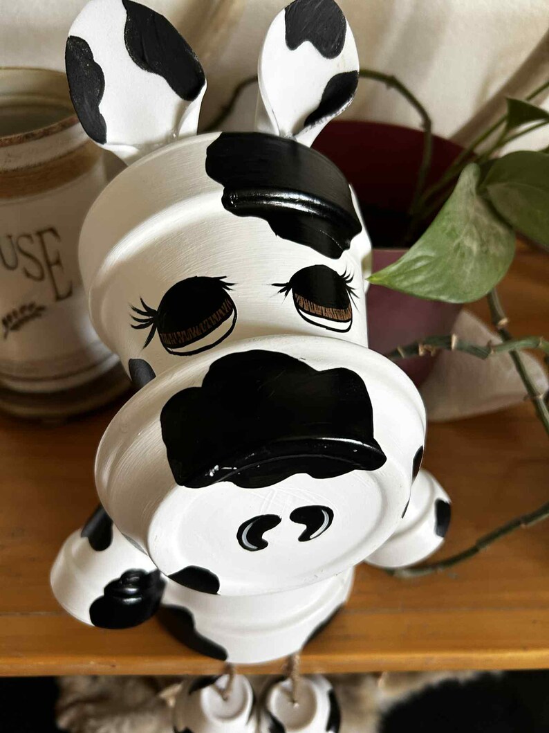 Clay Pot Cow - Etsy