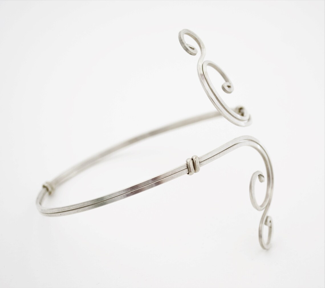 Arm Bracelet. Silver Armlet. Silver Arm Bracelet. Silver Arm | Etsy