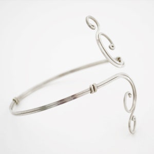 Arm Bracelet. Silver Armlet. Silver Arm Bracelet. Silver Arm Band ...