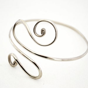 Arm Bracelet. Silver Armlet. Silver Arm Bracelet. Silver Arm Band ...