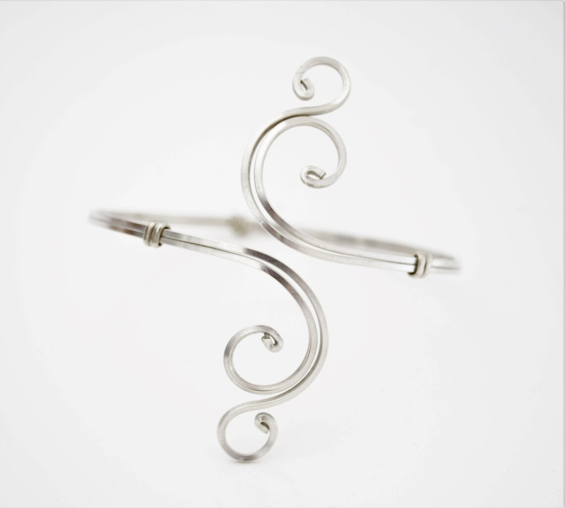 Arm Bracelet. Silver Armlet. Silver Arm Bracelet. Silver Arm | Etsy