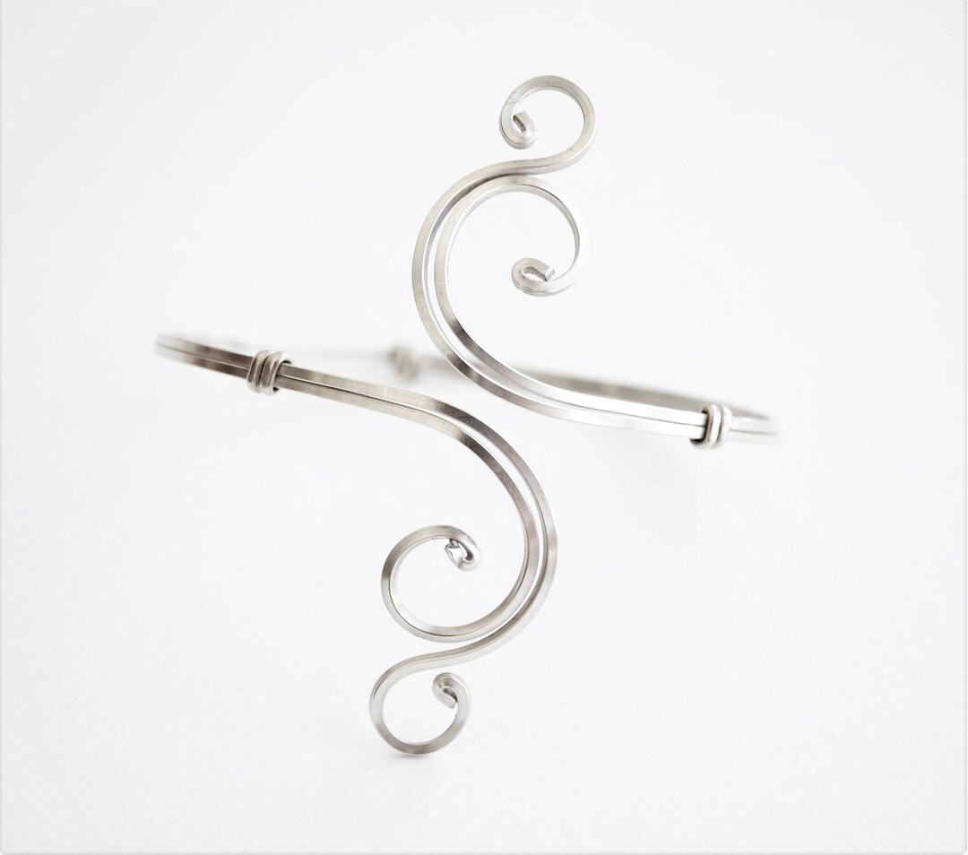 Arm Bracelet. Silver Armlet. Silver Arm Bracelet. Silver Arm Band ...