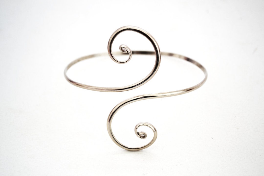 Arm Bracelet. Silver Armlet. Silver Arm Bracelet. Silver Arm Band ...