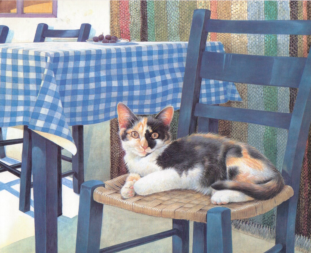 Lesley Anne Ivory Cats Vintage Cat Print Cute Cats Art Feline Art Print ...