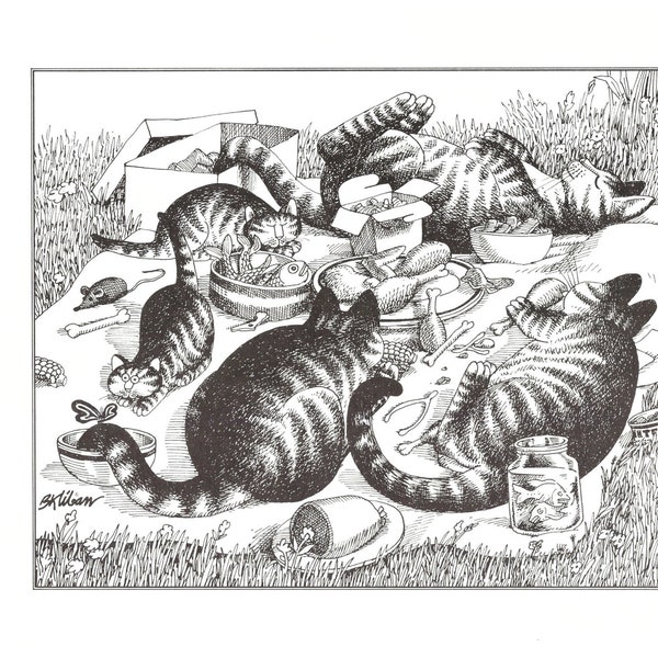 Kliban Cat Print - Etsy