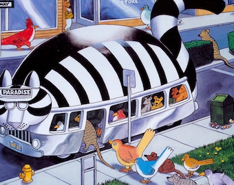 Kliban Cat Print | Etsy