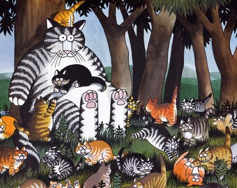 Kliban Cat Print | Etsy