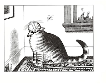 Kliban Cat Clock - Etsy