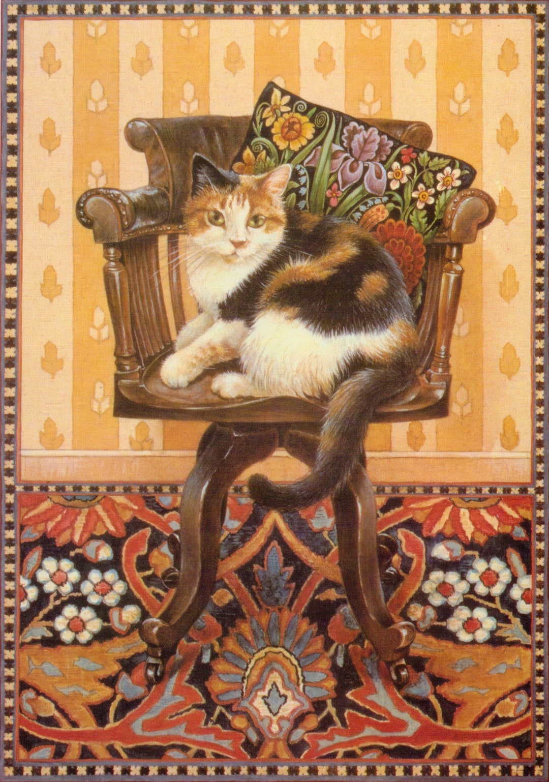 Lesley Anne Ivory Cats Vintage Cat Print Cute Cats Art Feline Art Print ...