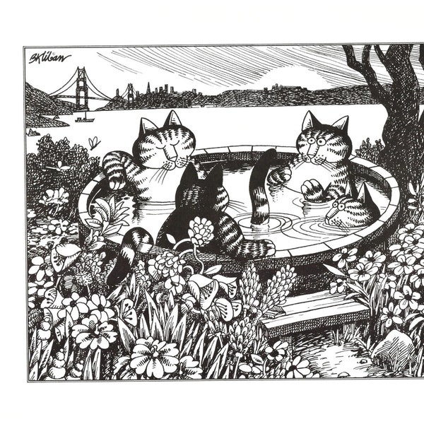 Kliban Cat Print - Etsy
