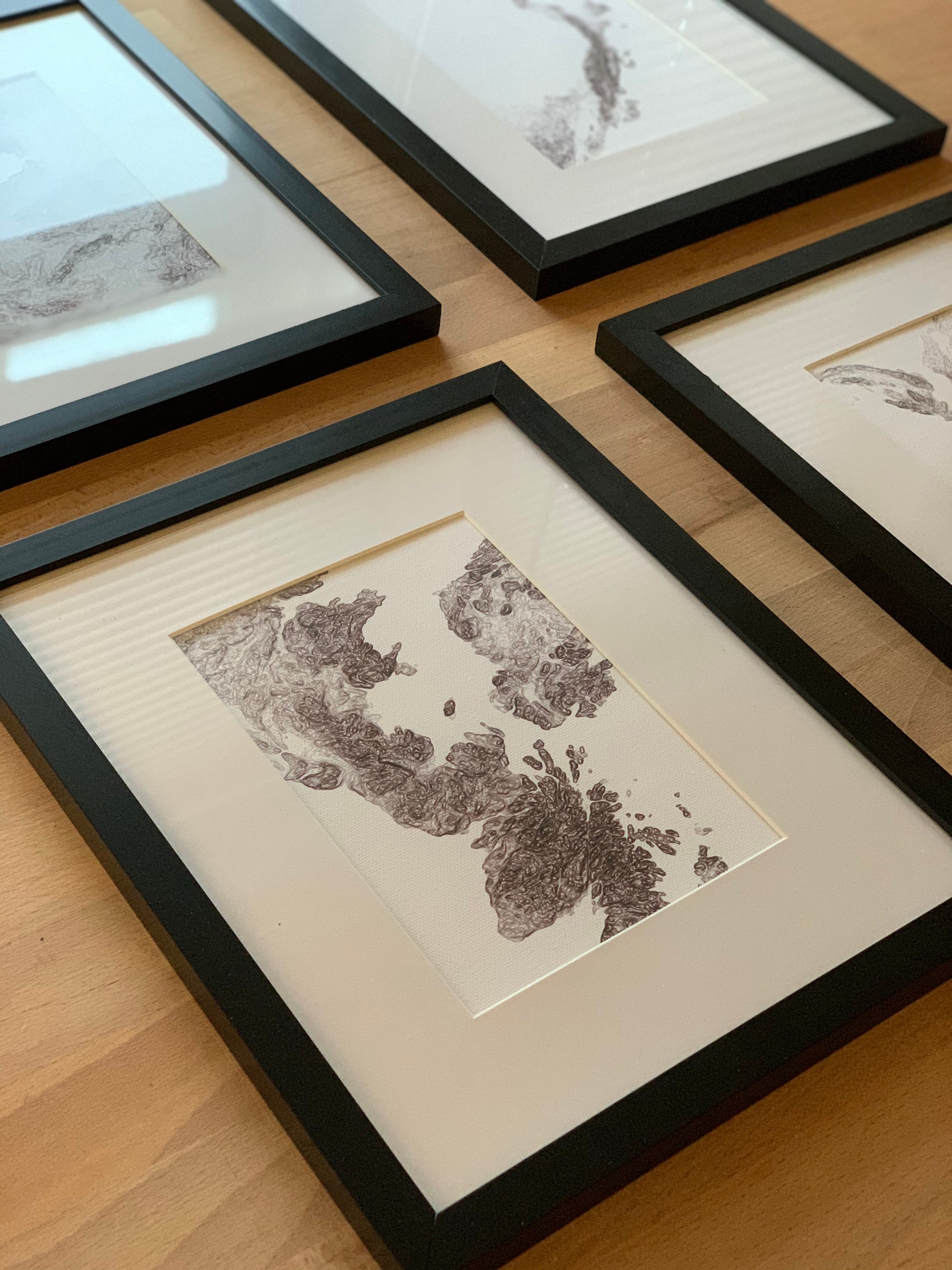 Canada Topography Map - Etsy