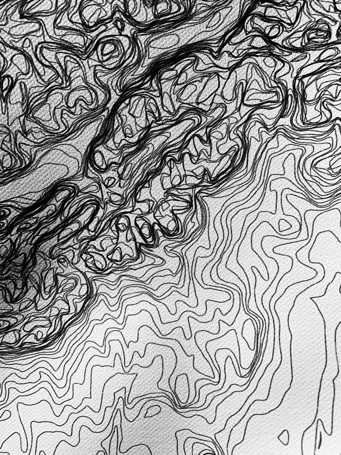 Appalachian Mountains Topography Map - Poster Print, Canvas, Digital ...