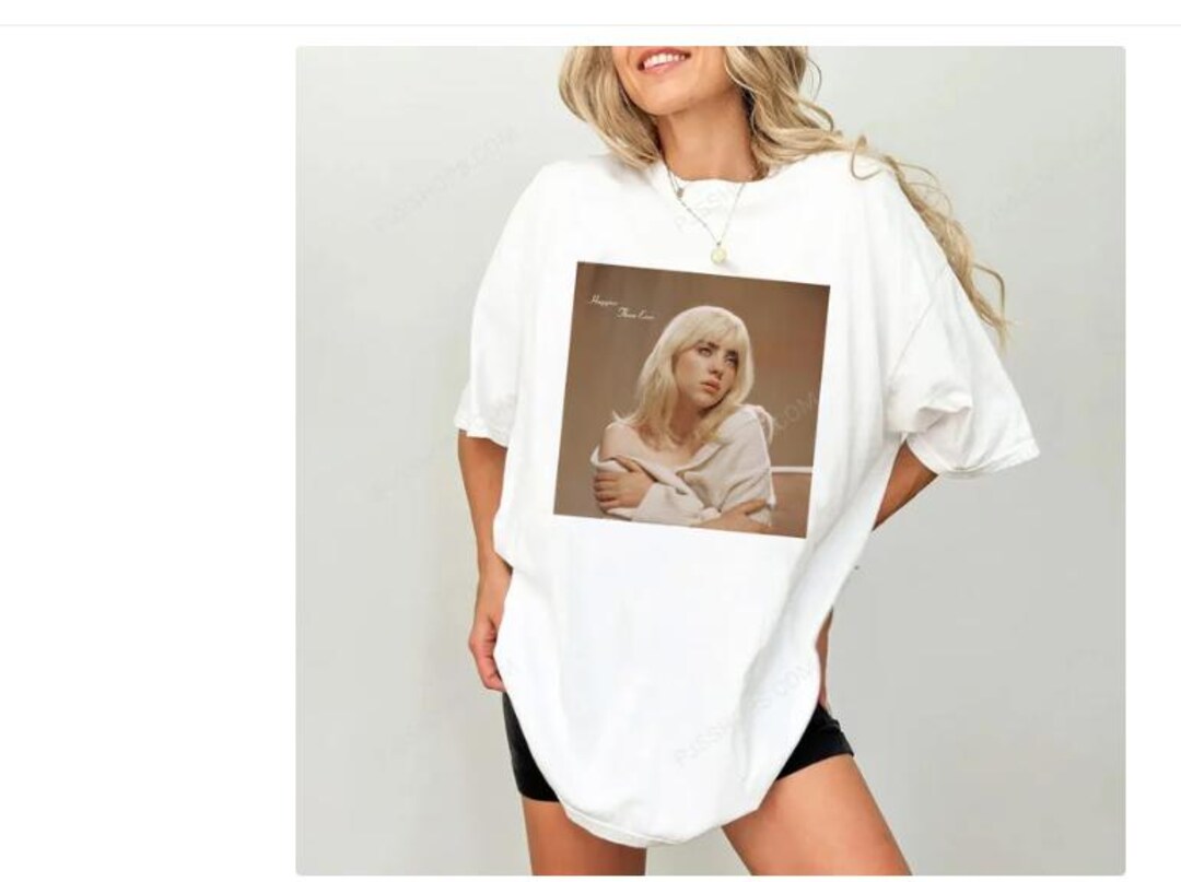 BILLIE EILISH Shirt - Happy Than Ever , Billie EILISH Merch, Billie Eilish Tshirt, Queer Music ...