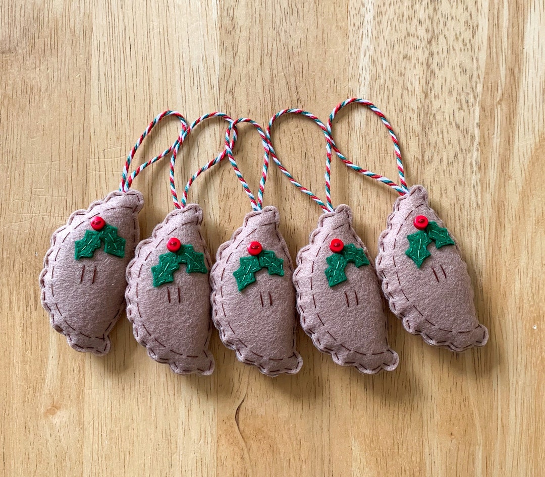 Handmade Felt Cornish Pasty Christmas Tree Decoration/ Cornish - Etsy UK
