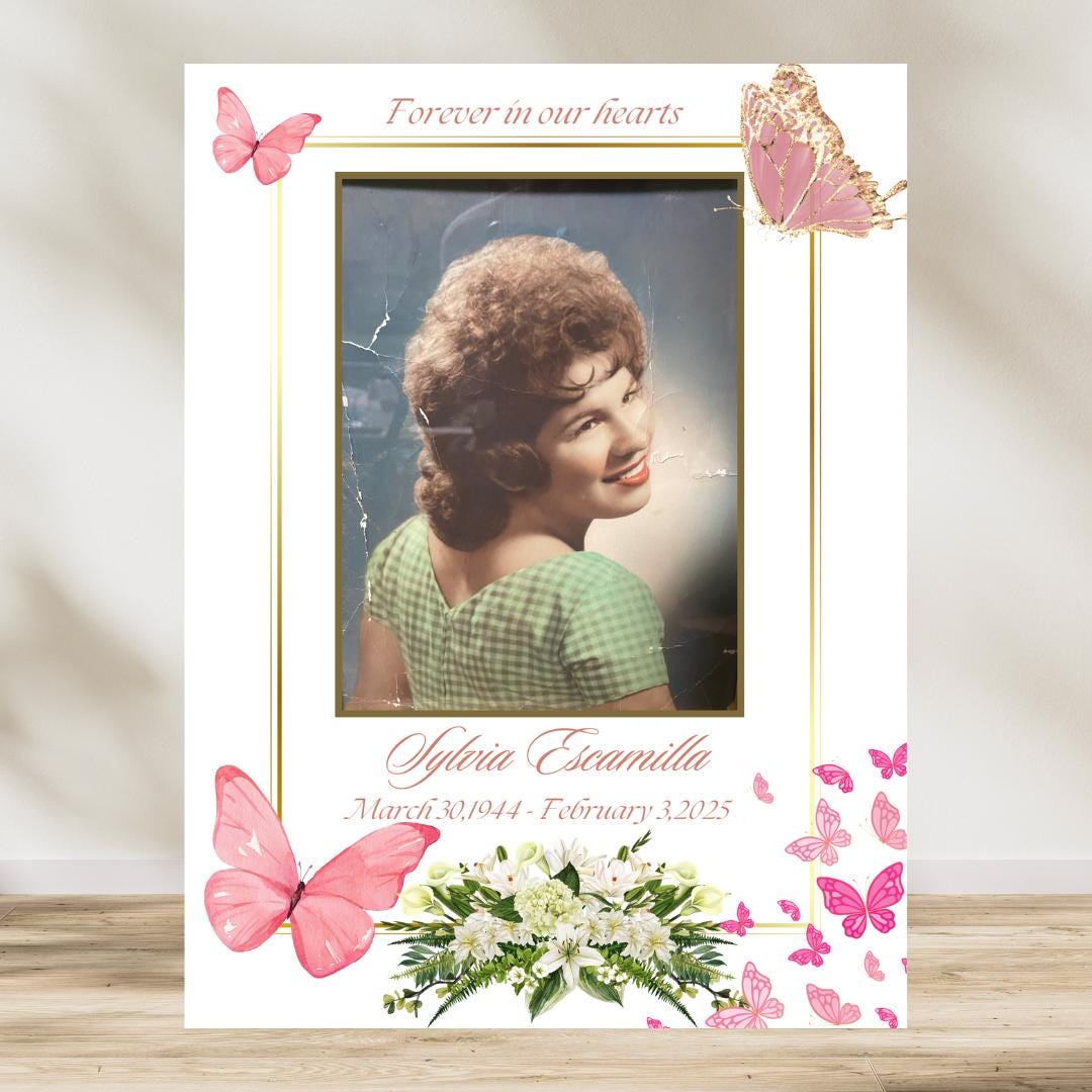 Funeral Welcome Sign, Memorial Poster and Prints, Celebration of Life ...