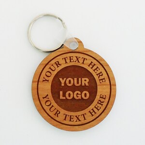 Custom Wooden Keyrings, 1-SIDE ENGRAVED (any Shape), Branded Keyrings ...