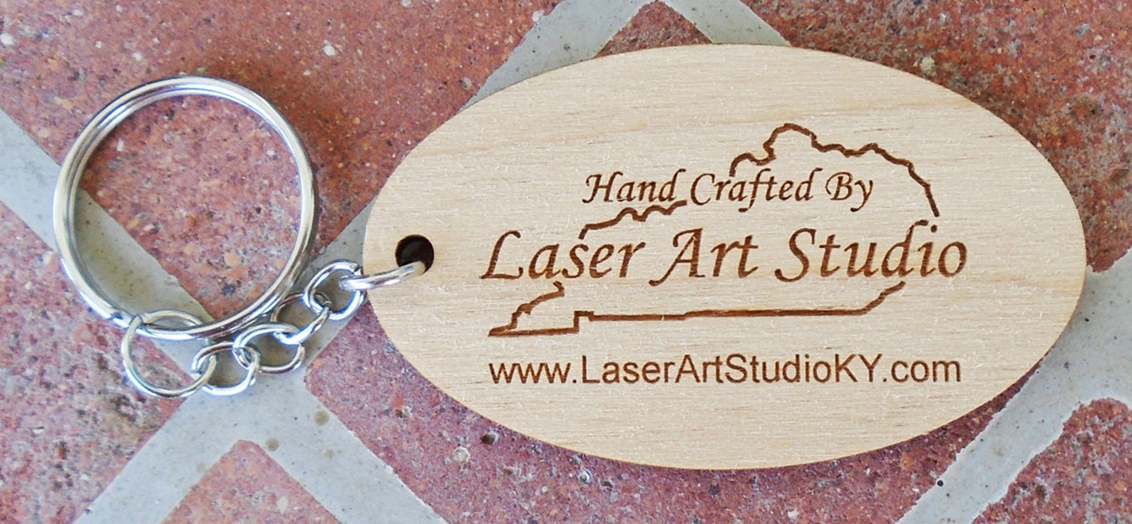 Custom 1-SIDE ENGRAVED Wood Keychains Branded Keychains Logo - Etsy