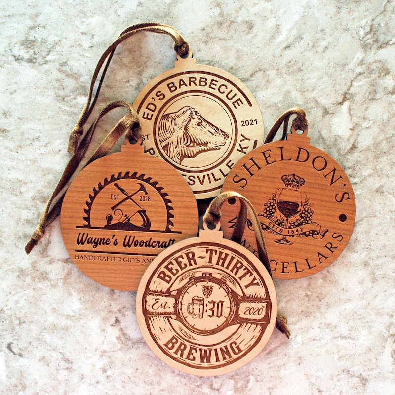 Wooden Logo With Picture - Etsy