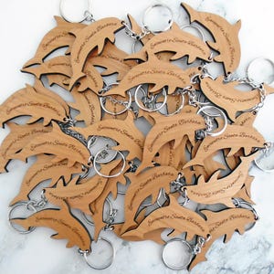 Custom 2-side Engraved Wood Keychains | Branded & Logo Keychains ...