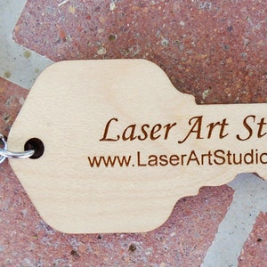 Custom 2-SIDE ENGRAVED Wood Keychains Branded Keychains Logo - Etsy