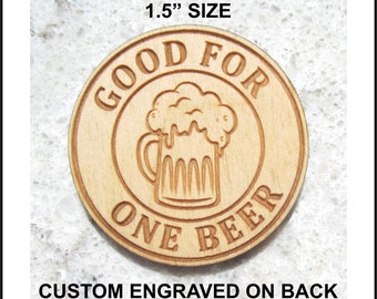 Wooden Beer Tokens - Etsy