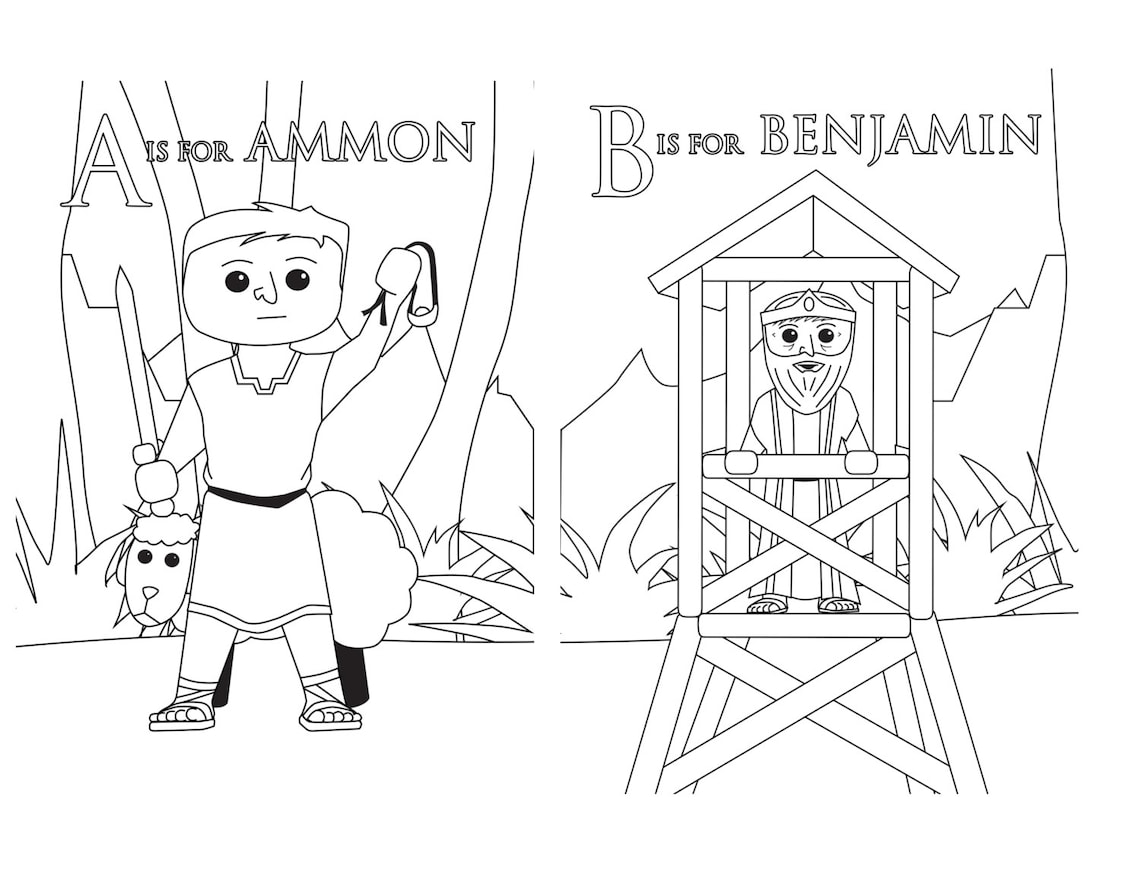 Book of Mormon Coloring Pages - Etsy