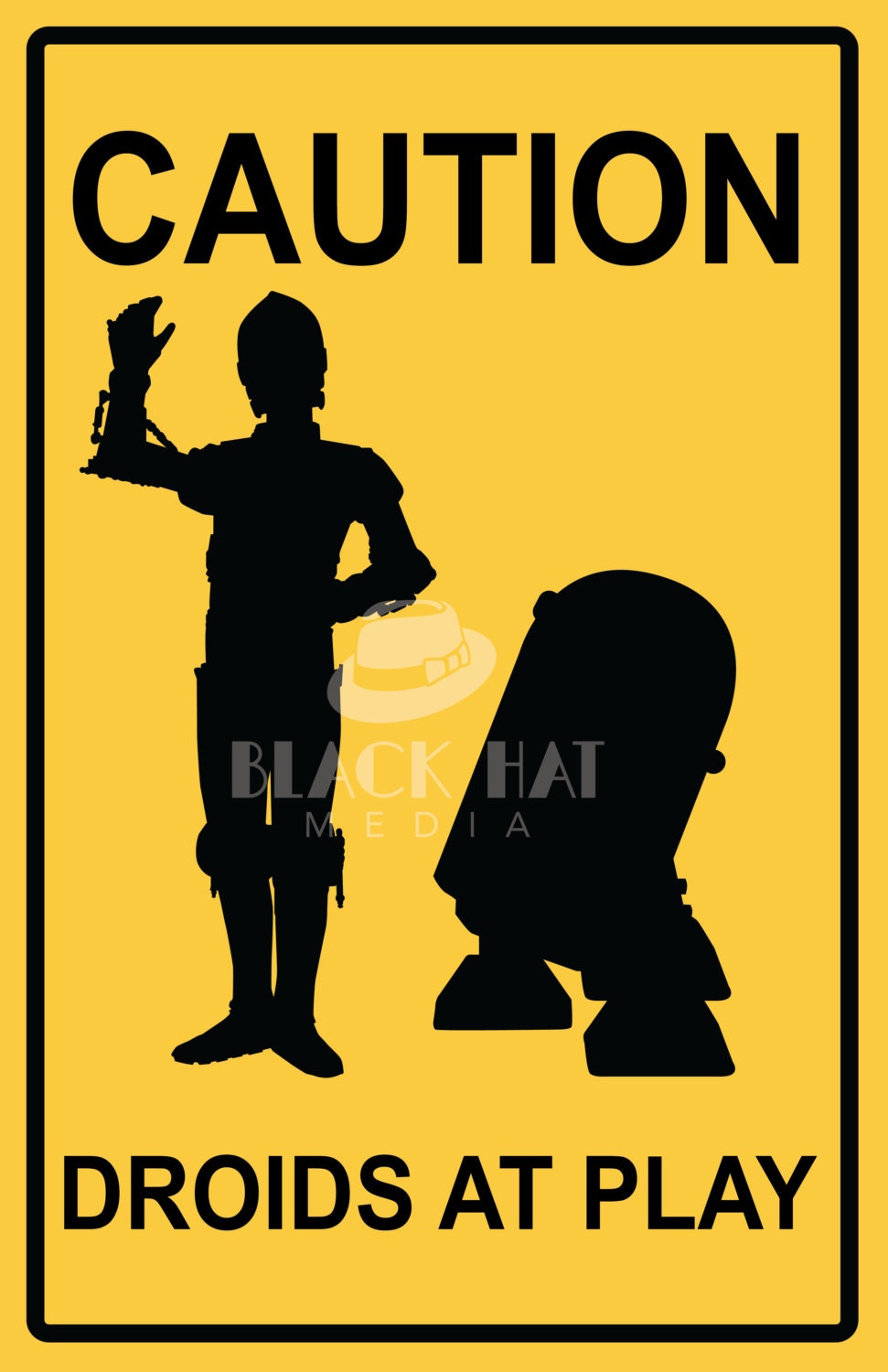Droids at Play Sign - Etsy