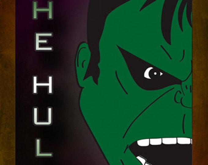 Anual Collage Comic Hulk impresión de Giclee - Etsy México