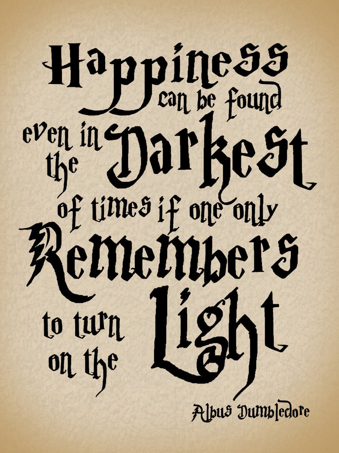 Turn on the Light Dumbledore Printable - Etsy
