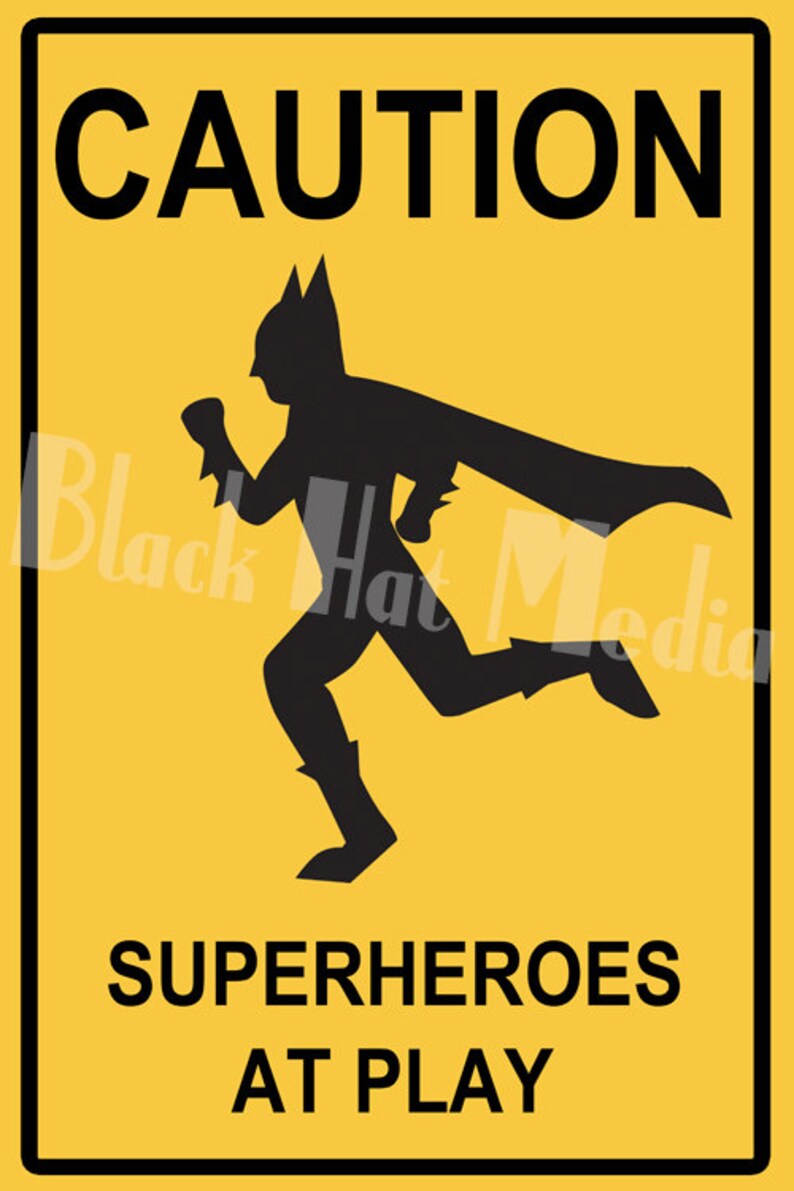 Superheroes at Play Sign - Etsy