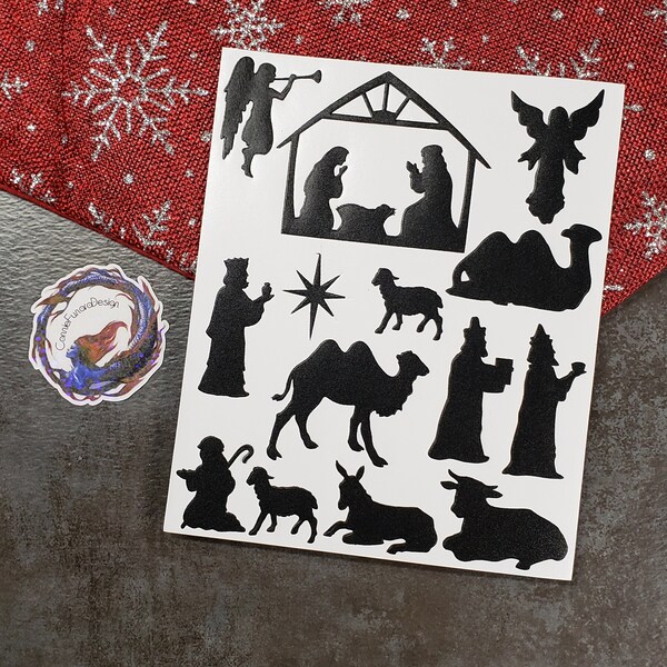 Vinyl Nativity - Etsy