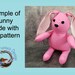 14 Bunny, PDF Sewing Pattern, Rabbit Pattern, Printable Detailed ...