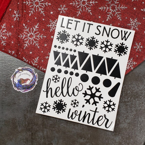 Let It Snow Decals - Etsy