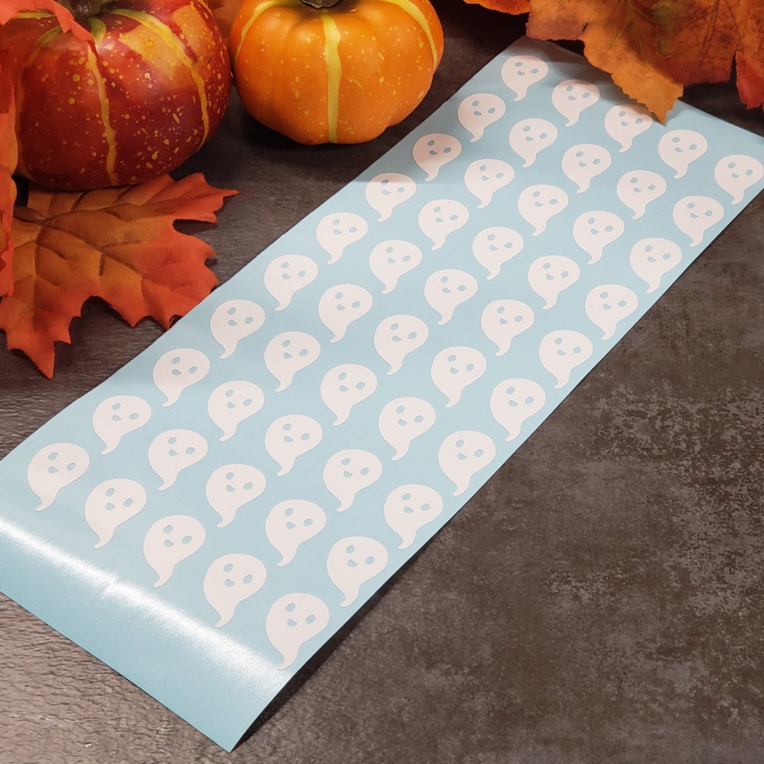 50 Ghost Stickers, Vinyl Sticker Bundle, 1 Spooky Ghost Stickers, Fall ...