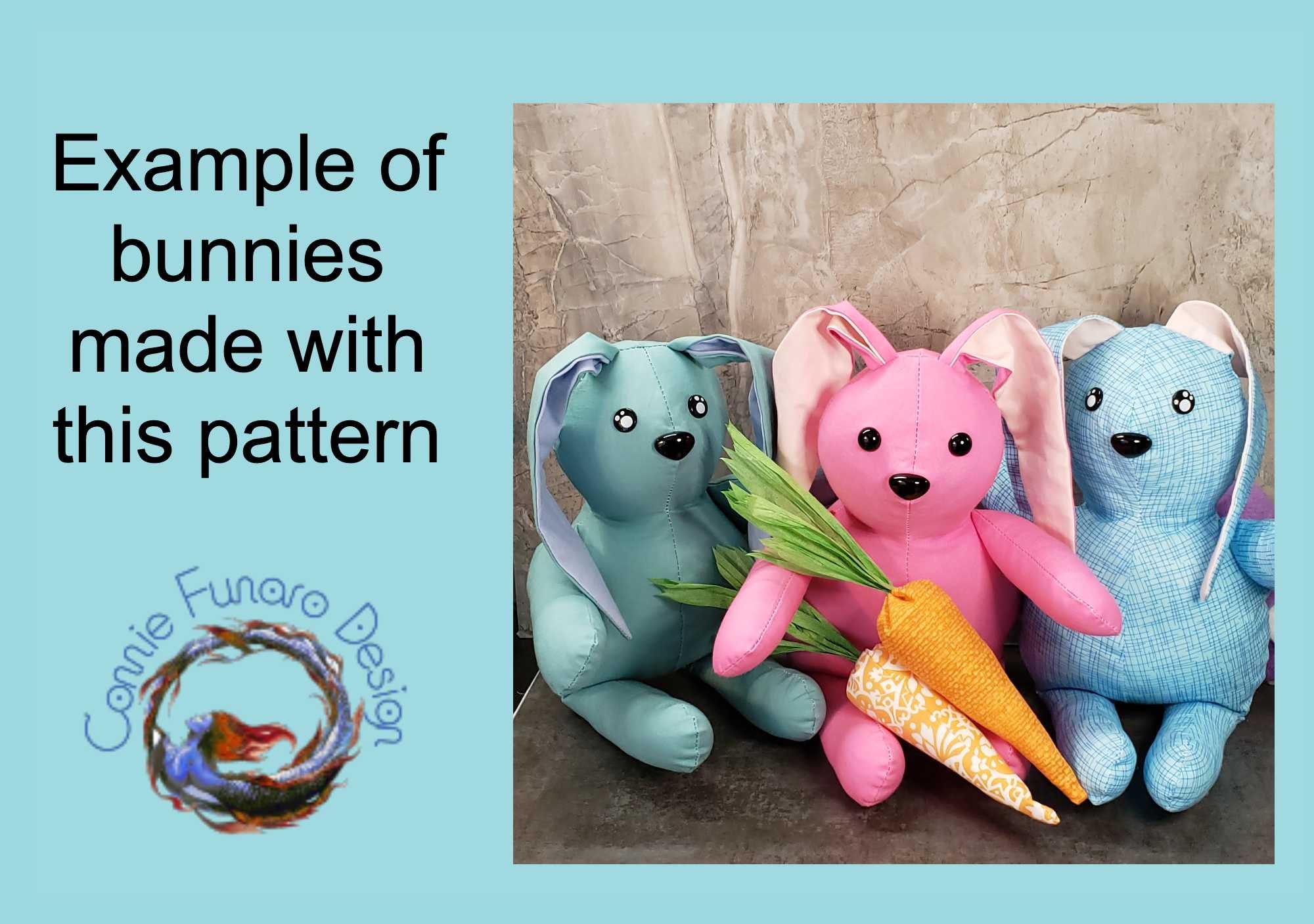 14 Bunny PDF Sewing Pattern Rabbit Pattern Printable - Etsy