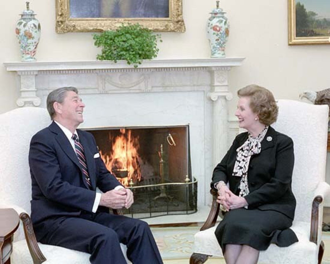 President Ronald Reagan and Prime Minister Margaret Thatcher at the ...