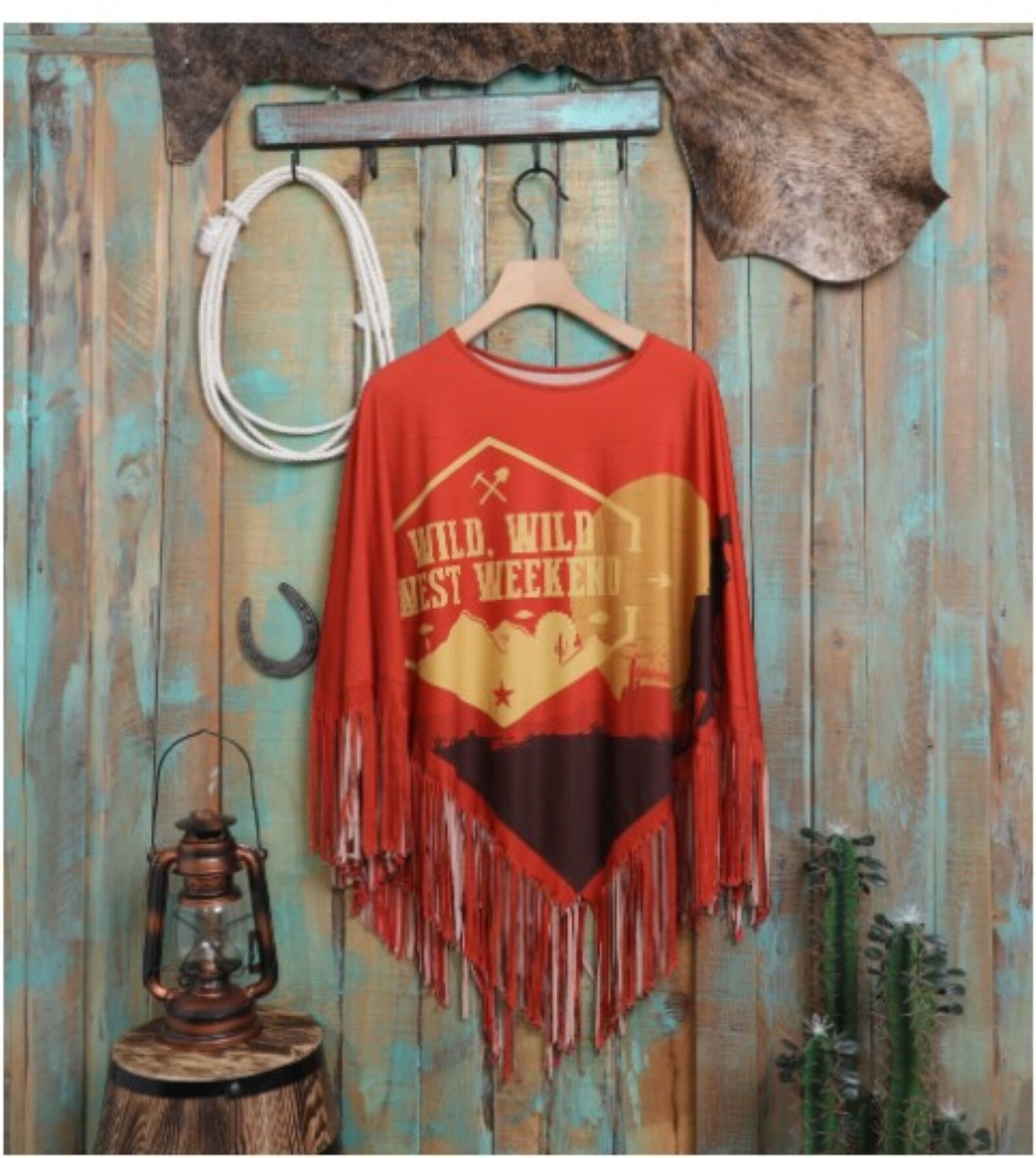 Wild West Poncho - Etsy