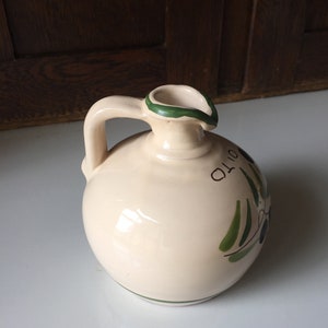 Hand Painted Pottery Decanter - Etsy