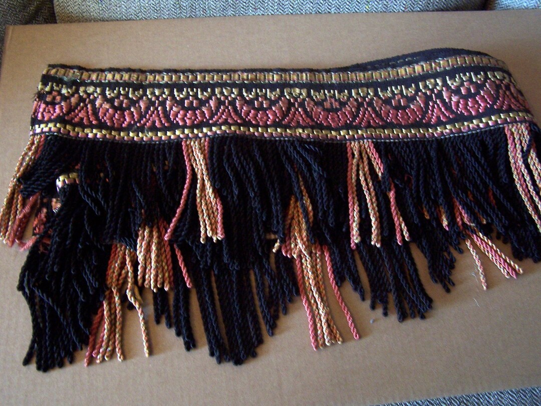 Vintage Fringe, Beautiful, Black Background With Pink Design. FREE ...