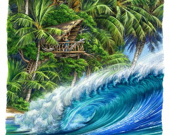 French Polynesia Art - Etsy