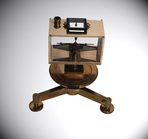 Vintage 19th Century Carpentier Magnetometer Beautiful Brass - Etsy