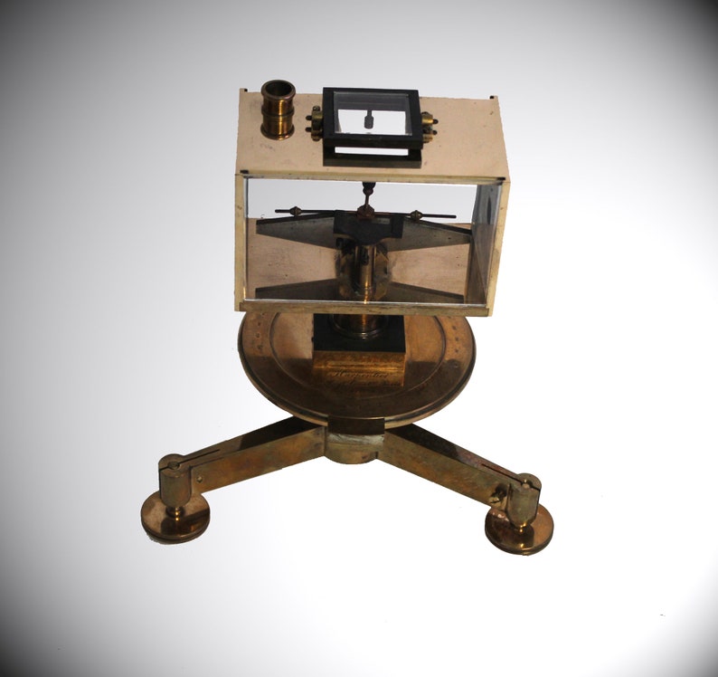 Vintage 19th Century Carpentier Magnetometer Beautiful Brass - Etsy