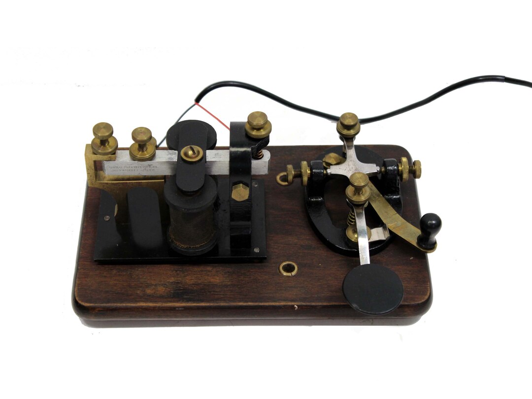Vintage Signal Electric Telegraph Key & Sounder Learner Working ...