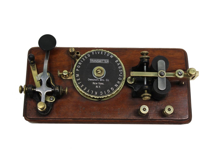 Vintage Omnigraph Telegraph Sounder and Wheel - 1900's - Early Example ...