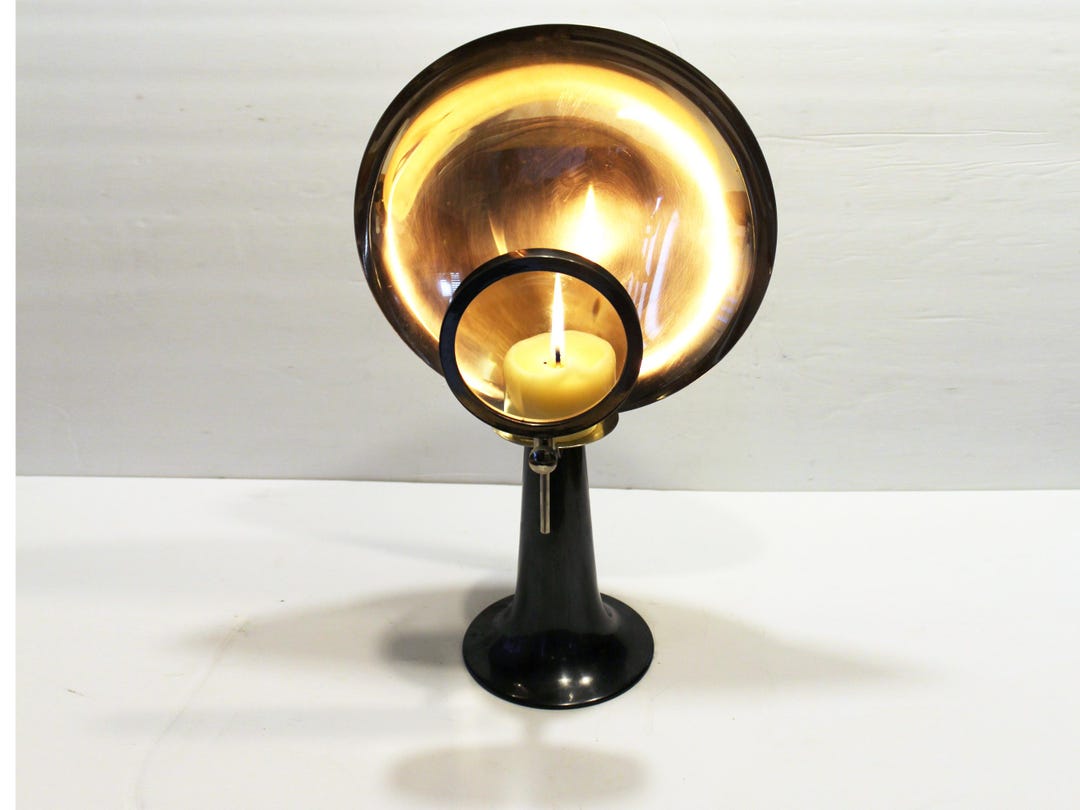 Vintage Parabolic Lamp W/magnifying Glass and Candle - Physicians Lamp ...