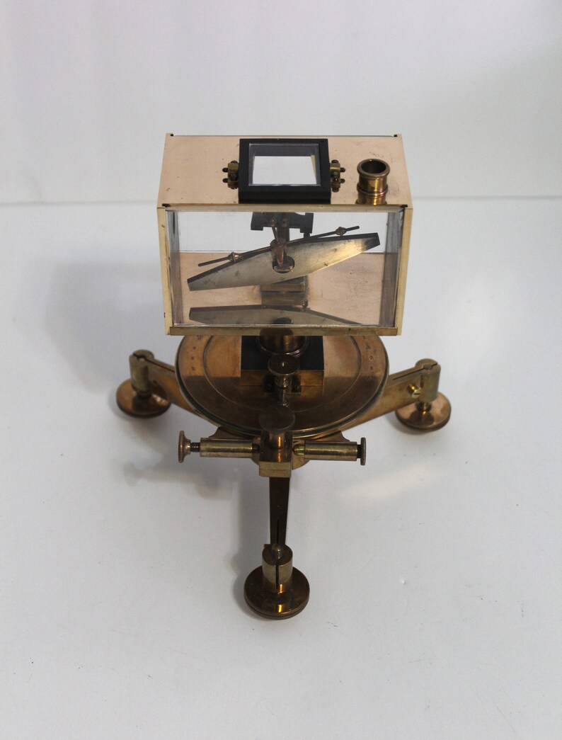 Vintage 19th Century Carpentier Magnetometer Beautiful Brass - Etsy